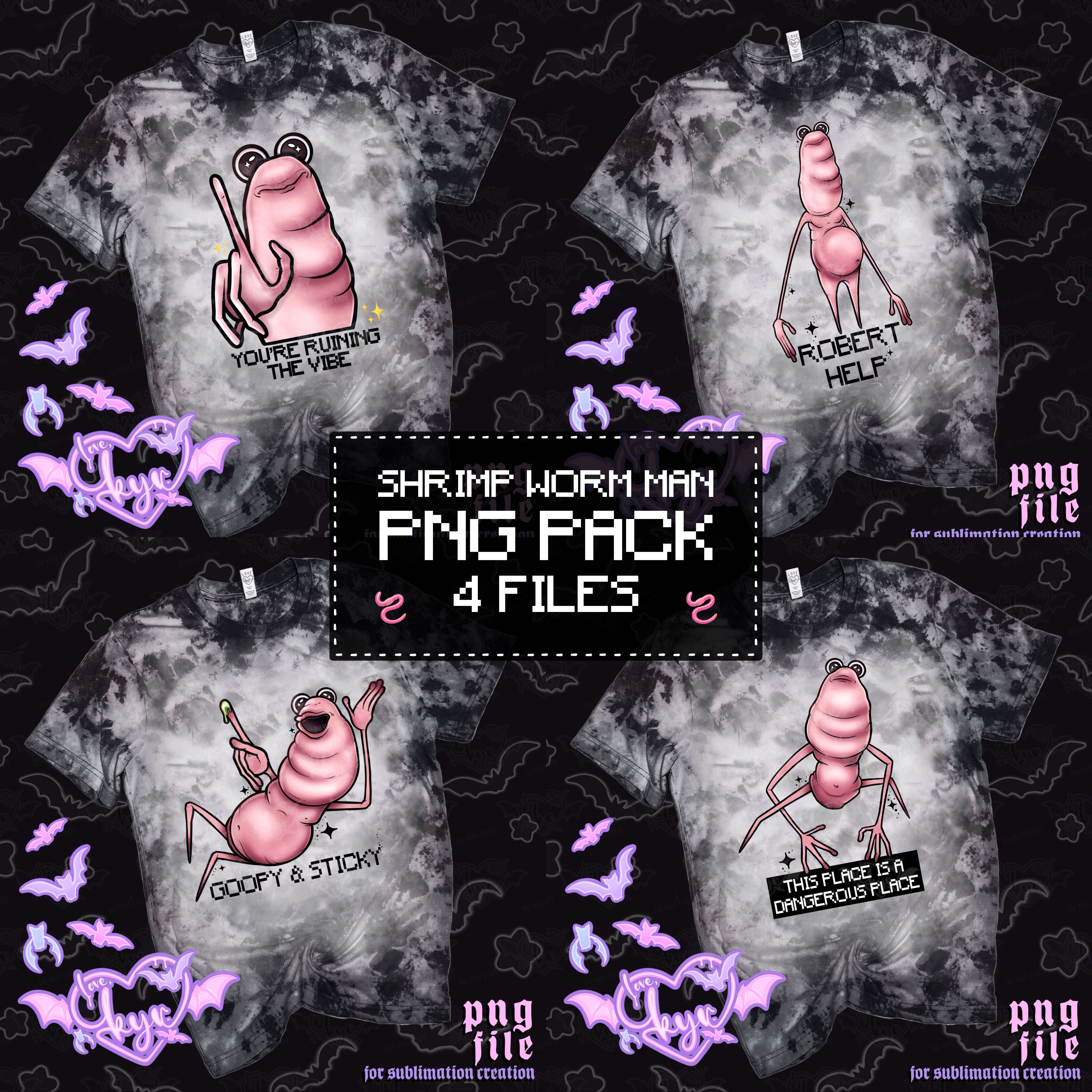 Shrimp Worm Man Sub File PNG Pack – love, kyr.